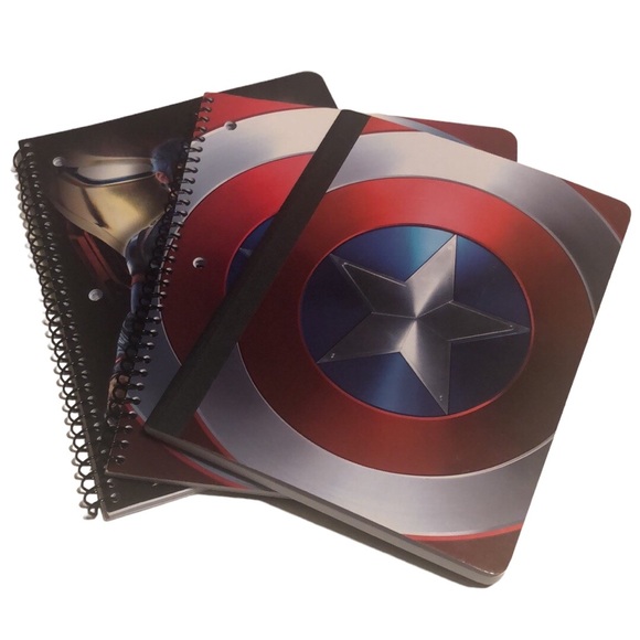 Marvel | Office | Captain America Set Of 3 Notebookjournal | Poshmark